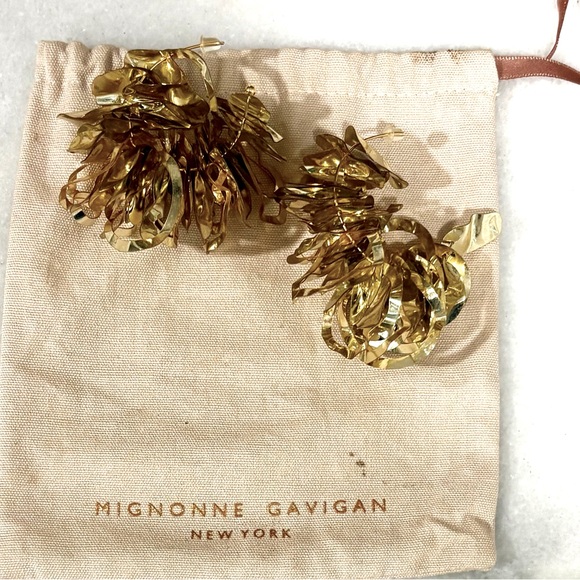 Mignonne Gavigan | Jewelry | Mignonne Gavigan Gold Statement Earrings ...